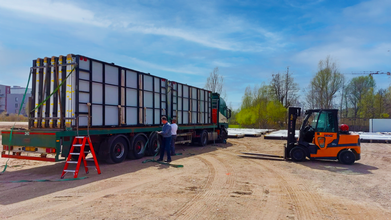 Delivery container park in Berlin, Germany - Universal Storage Containers