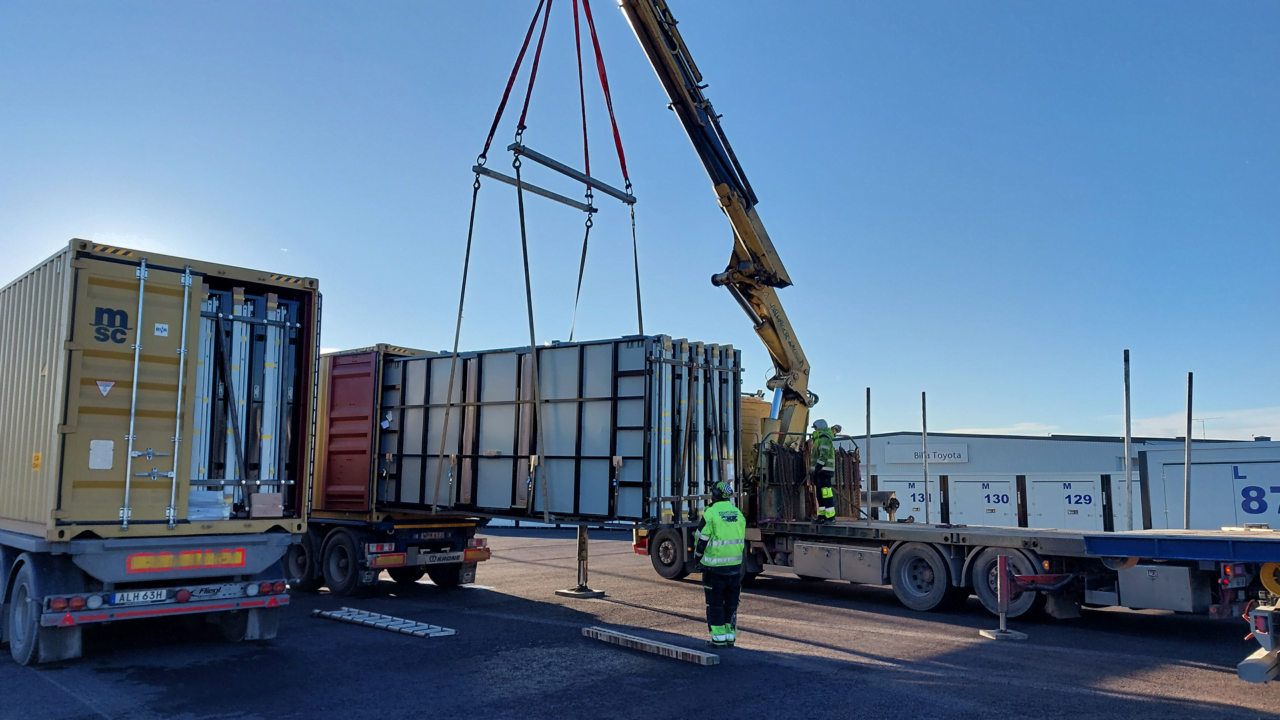 Two storage parks completed in Sweden - Universal Storage Containers